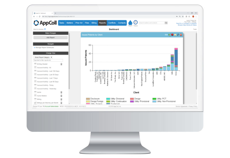AppColl® Reports Module | Cloud-Based Intellectual Property Management ...